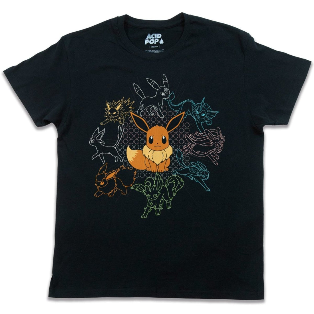 Playera Eevee / Pokemon - Negro – Salazar Games